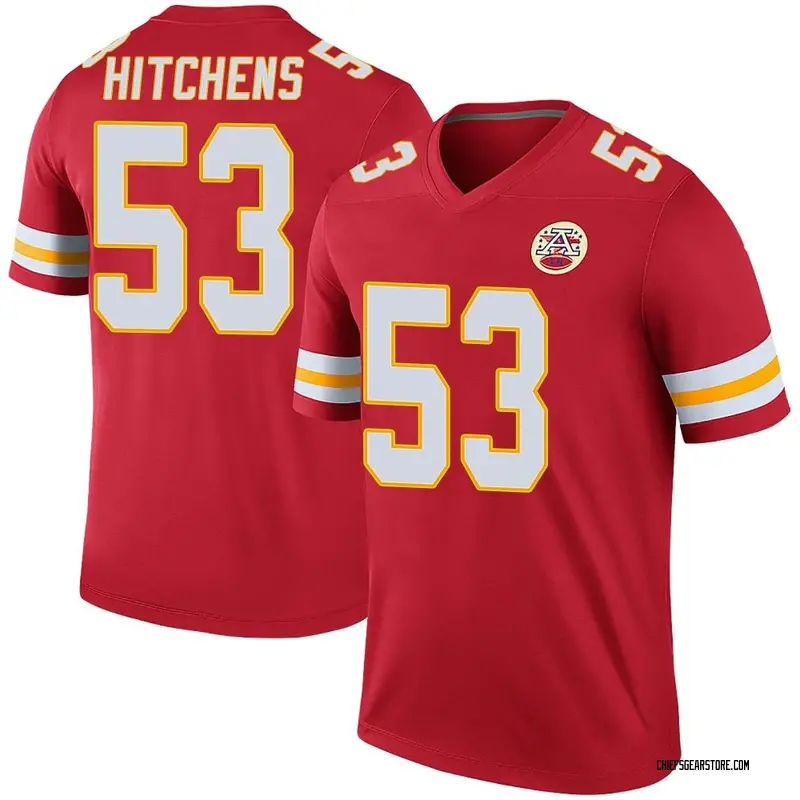 Nike Anthony Hitchens Kansas City Chiefs Legend Red Color Rush Jersey ...