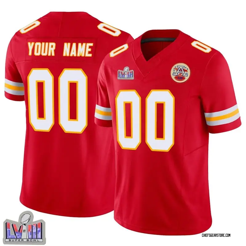 Nike Custom Kansas City Chiefs Limited Red Vapor F.U.S.E. Super Bowl ...